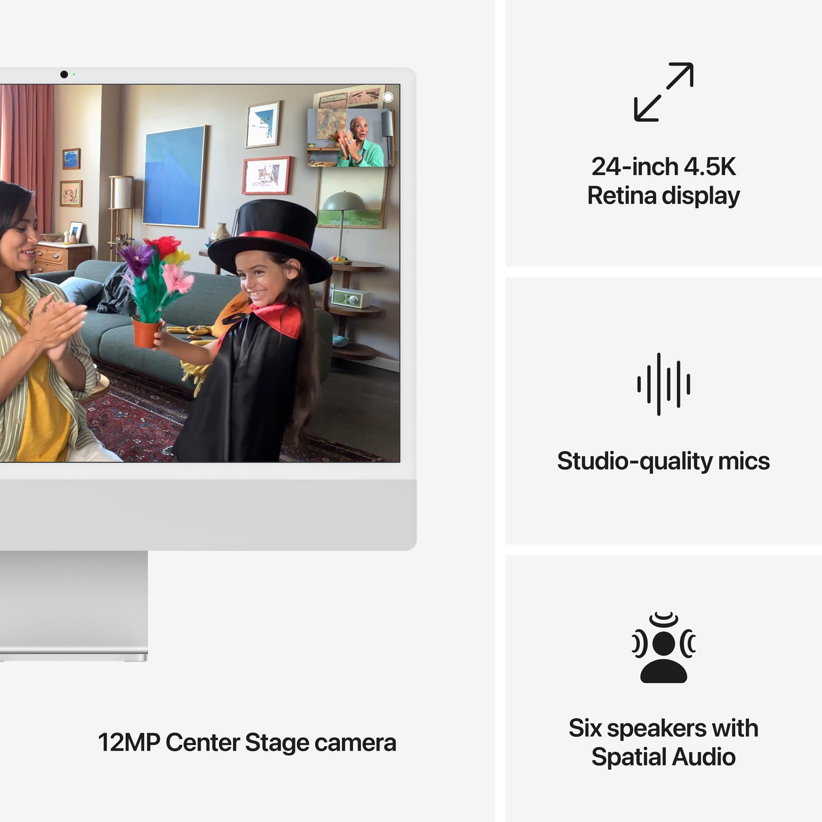 24-inch iMac met Retina 4,5K‑display: Apple M4-chip met 10‑core CPU en ...